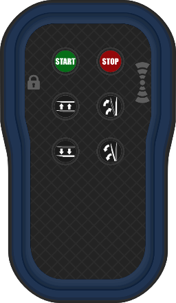 Remote control for tail lifts